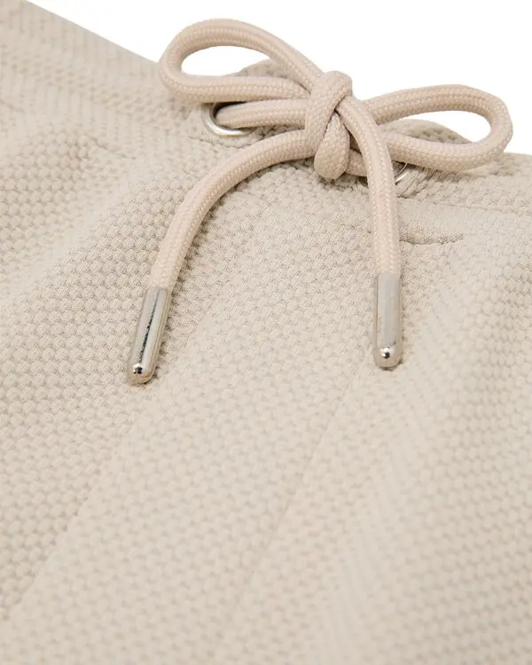 REISS Textured Drawstring Shorts - Stone