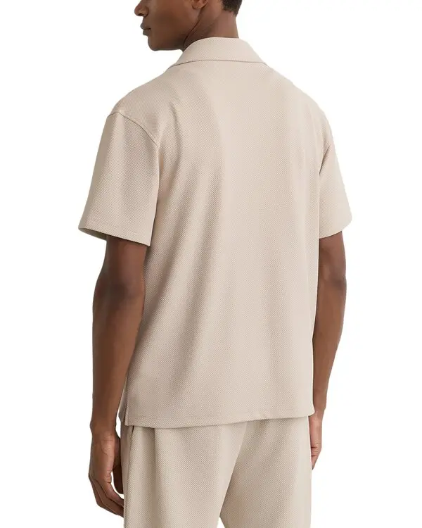 REISS Cedric Textured Cuban Shirt