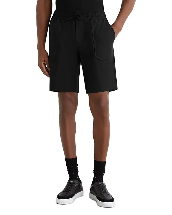 REISS Ascend Drawstring Shorts - Black
