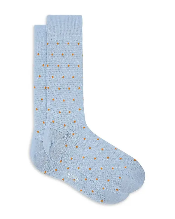 Paul Smith Naveen Polka Crew Socks - Turquoise