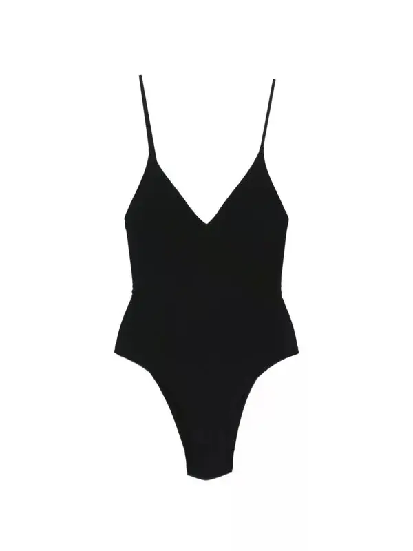 BLAZÉ MILANO V-neck One Piece Swimsuit - Black