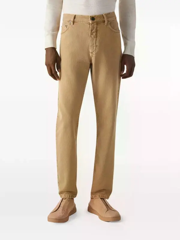 Zegna Cotton Trousers - Neutrals