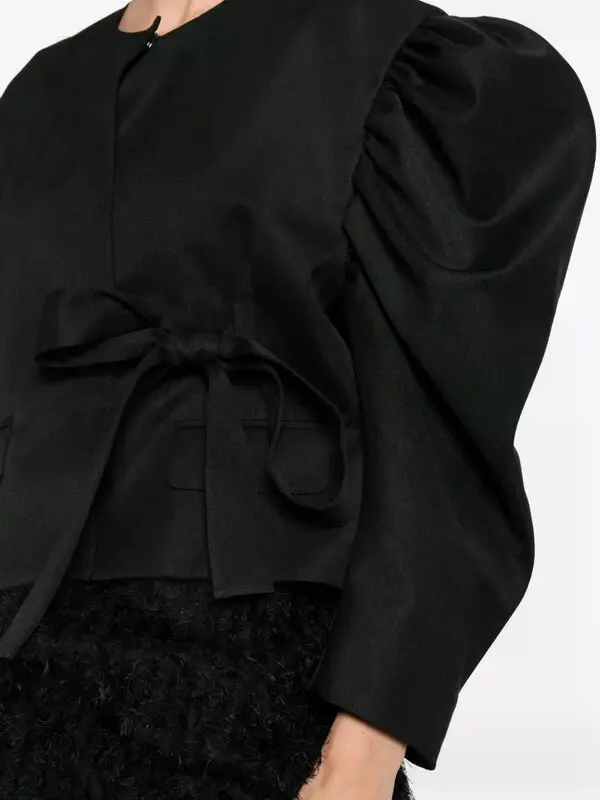 Simone Rocha Puffed-sleeve Tie Jacket