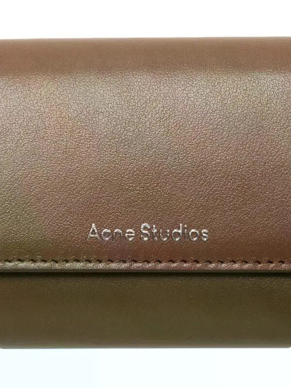 Acne Studios Trifold Wallet Leather Wallet - Brown