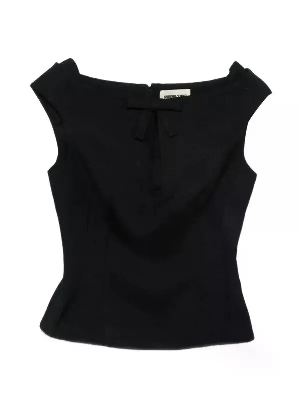 SHUSHU/TONG Bow Detail Keyhole Blouse