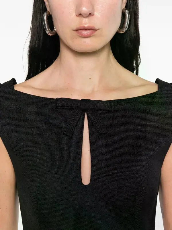 SHUSHU/TONG Bow Detail Keyhole Blouse
