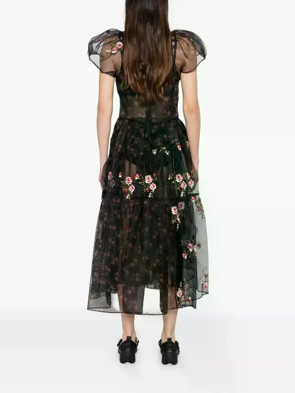 Simone Rocha Patchwork Floral Print Dress