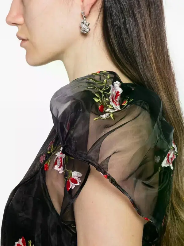 Simone Rocha Patchwork Floral Print Dress