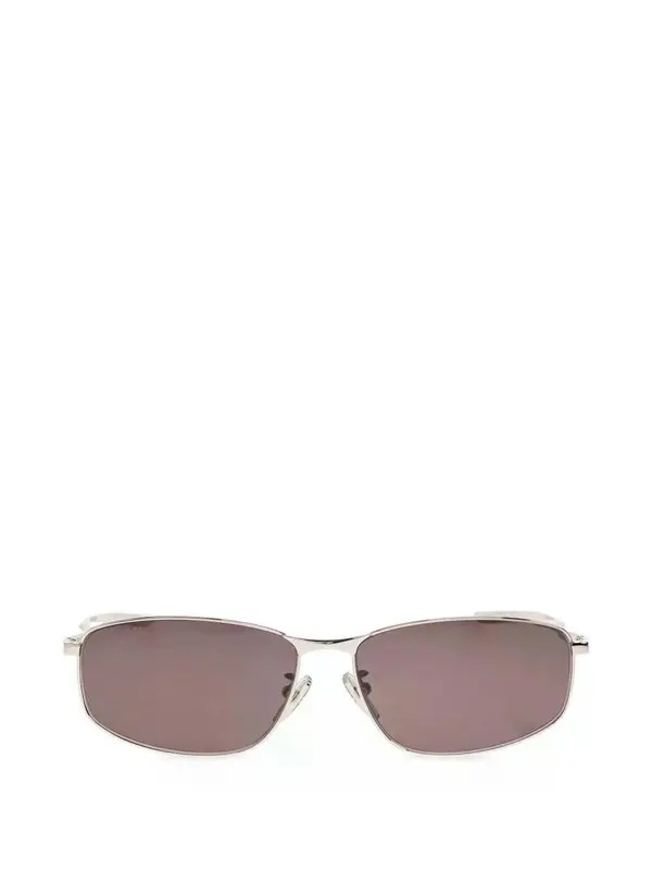 Balenciaga Rectangle-frame Sunglasses - Silver