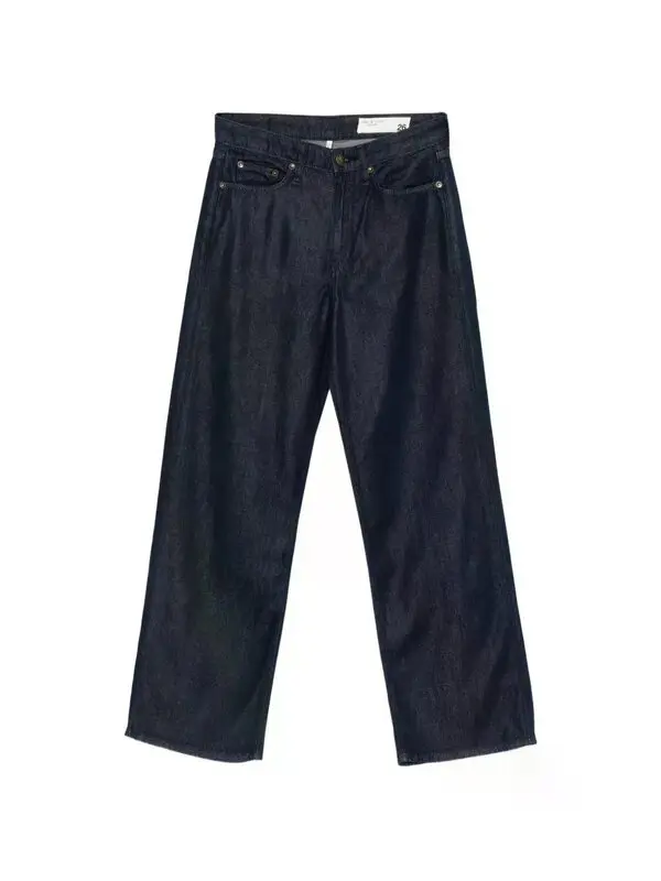 Rag & Bone Straight Trousers - Blue