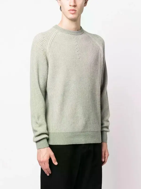 ROBERTO COLLINA Ribbed Knit Crew-neck Jumper