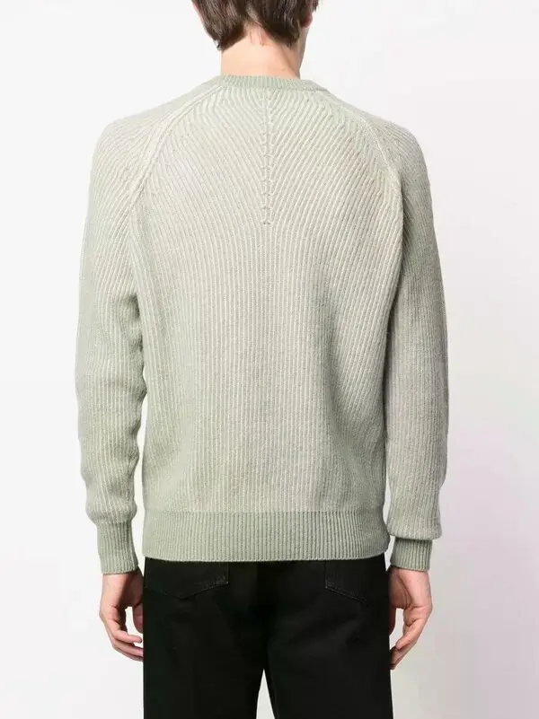 ROBERTO COLLINA Ribbed Knit Crew-neck Jumper