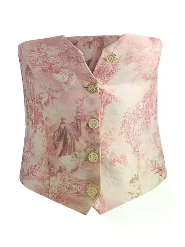 Alice + Olivia Kelcey Strapless Waistcoat