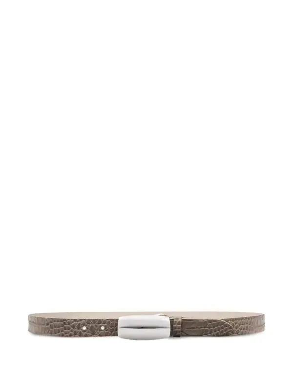 L'Agence Marlowe Leather Belt - Brown