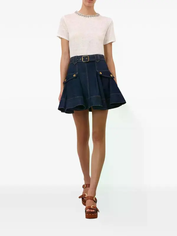 Zimmermann Denim Mini Skirt