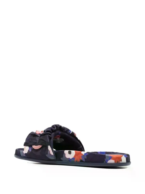 Fendi Floral-print Flat Sandals