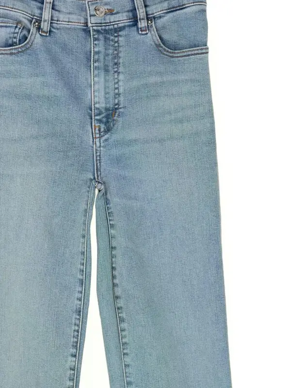 FRAME Straight Leg Jeans With Button Fastening