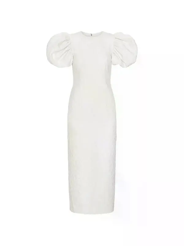 ROTATE BY BIRGER CHRISTENSEN Jacquard Midi Dress