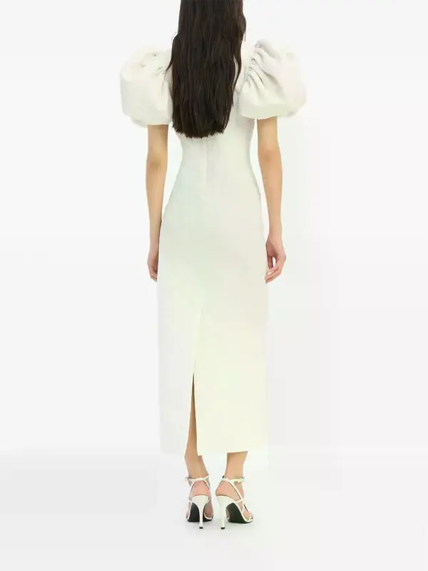 ROTATE BY BIRGER CHRISTENSEN Jacquard Midi Dress
