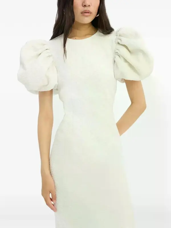 ROTATE BY BIRGER CHRISTENSEN Jacquard Midi Dress