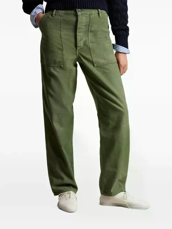 Polo Ralph Lauren Button-tab Straight Trousers - Green