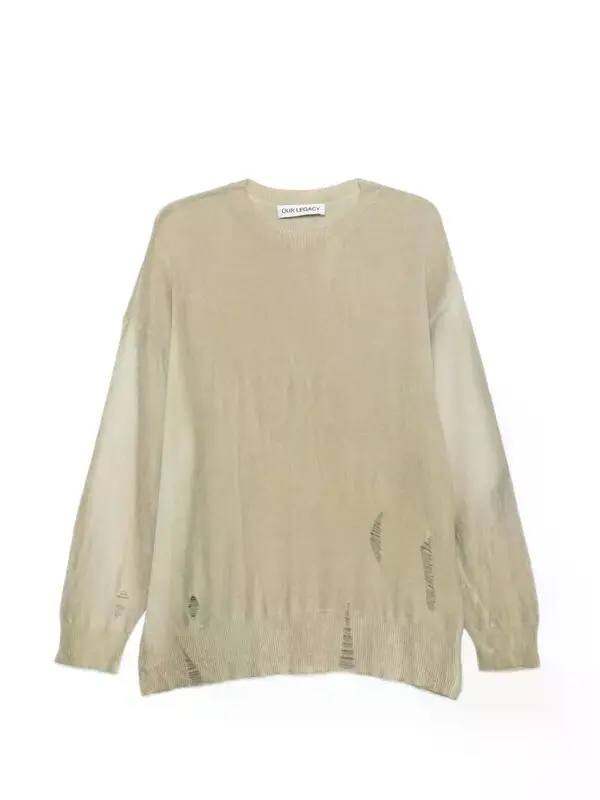 Our Legacy Slant Distressed Sweater