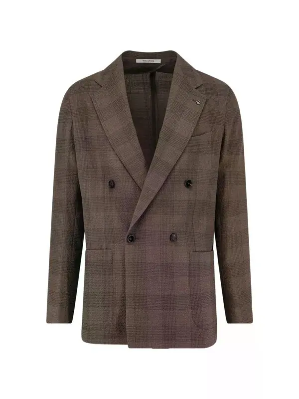 Tagliatore Double-breasted Check Blazer