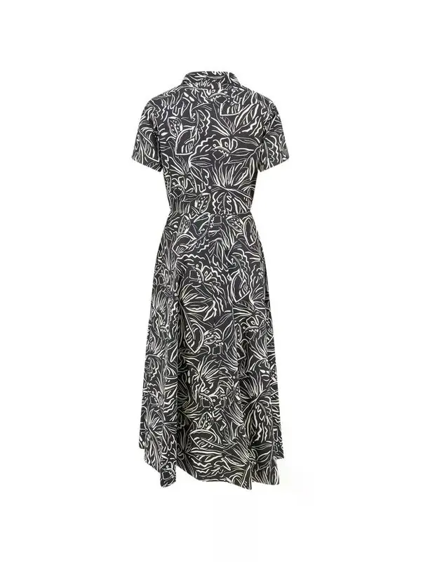 Aspesi Floral Print A-line Dress