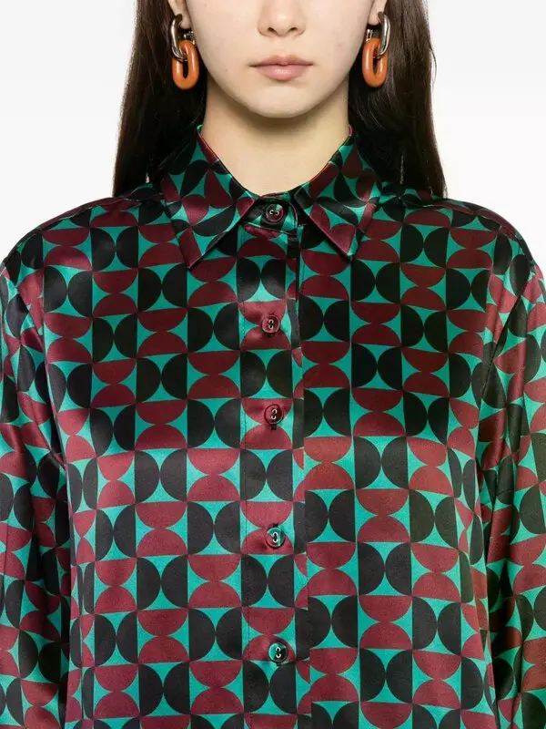 Cynthia Rowley Geometric Print Shirt