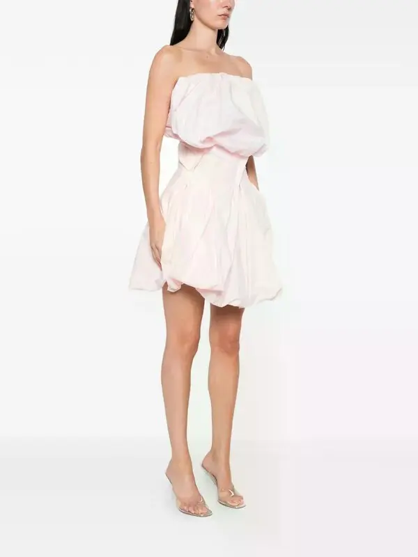 Magda Butrym Strapless Bubble-hem Mini Dress