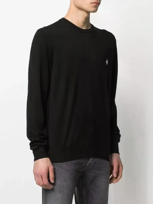 Philipp Plein Logo Plaque Jumper - Black