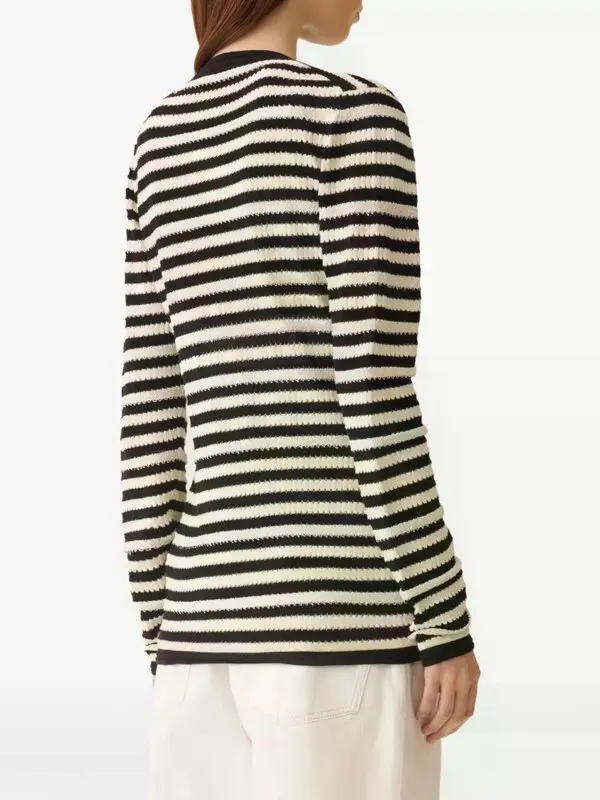 Fabiana Filippi Striped V-neck Cardigan