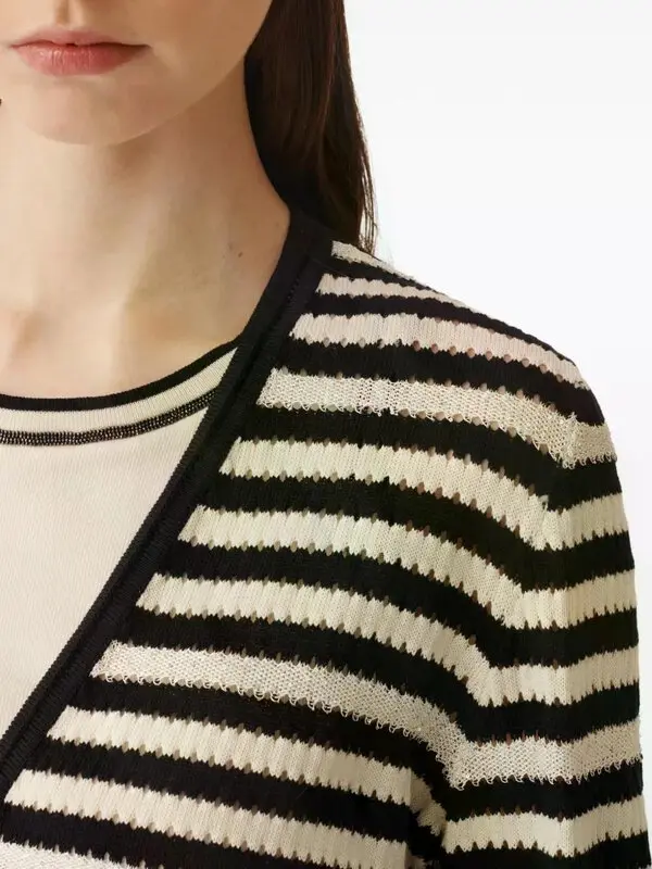 Fabiana Filippi Striped V-neck Cardigan
