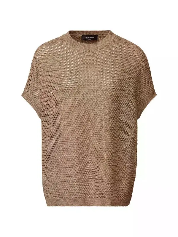 Fabiana Filippi Crew Neck Ribbed Top