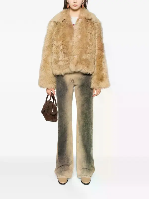 Cynthia Rowley Shearling Cropped Jacket