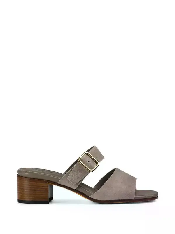 DOUCAL'S Double-strap Suede Sandals - Grey