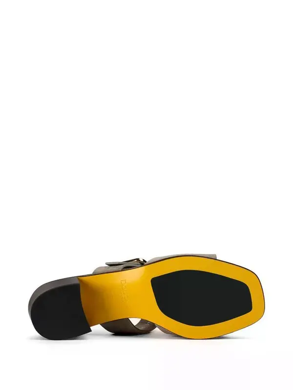 DOUCAL'S Double-strap Suede Sandals - Grey