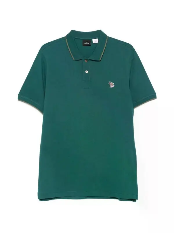 Paul Smith Zebra-patch Polo Shirt - Green