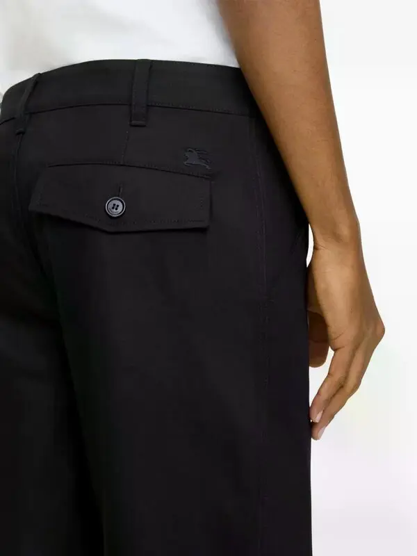 Burberry Cotton Twill Chinos - Black