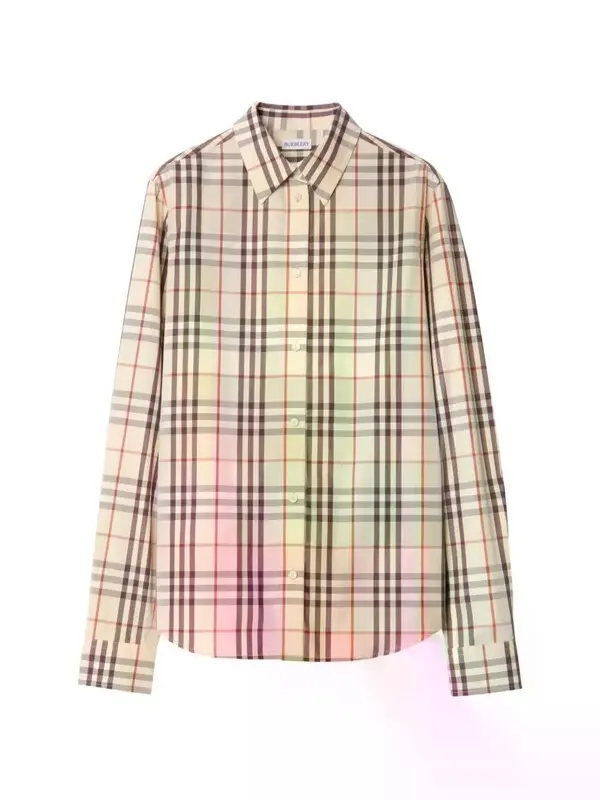 Burberry Check-pattern Long-sleeve Shirt
