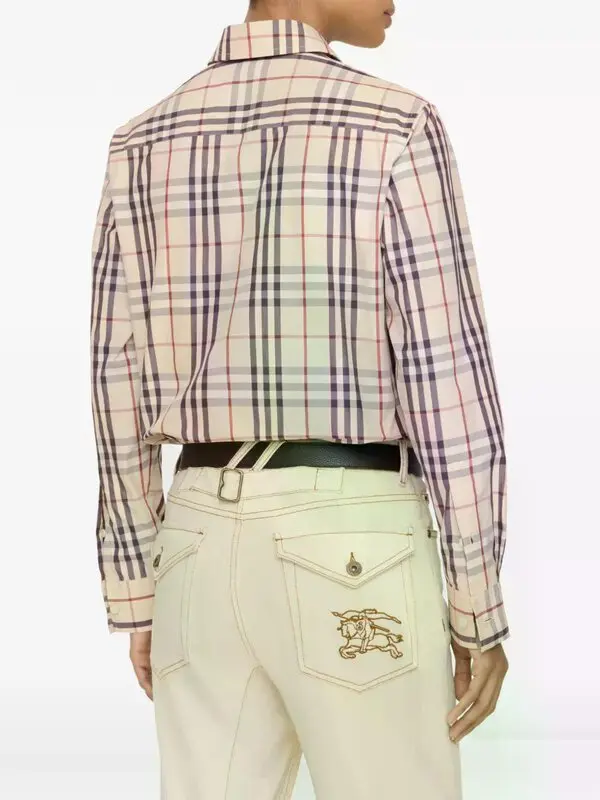 Burberry Check-pattern Long-sleeve Shirt