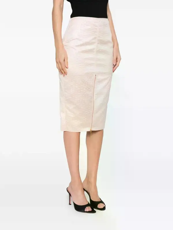 Elisabetta Franchi Embossed Zip Skirt