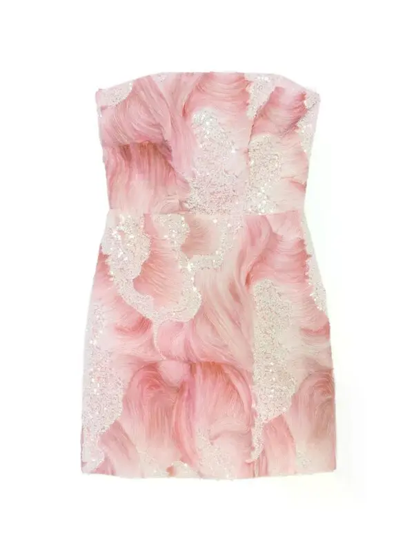 DE SANTIS Embellished Mini Dress
