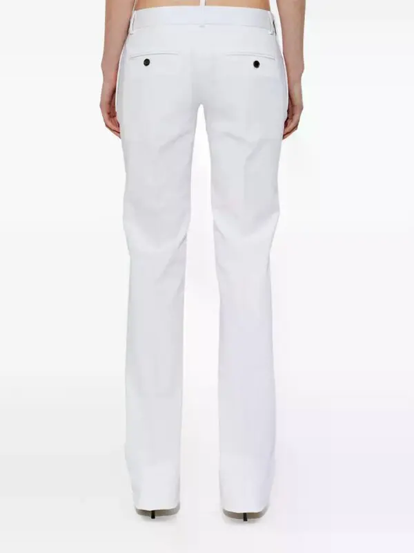 Dsquared2 Tailored Trousers With Contrast Piping - White