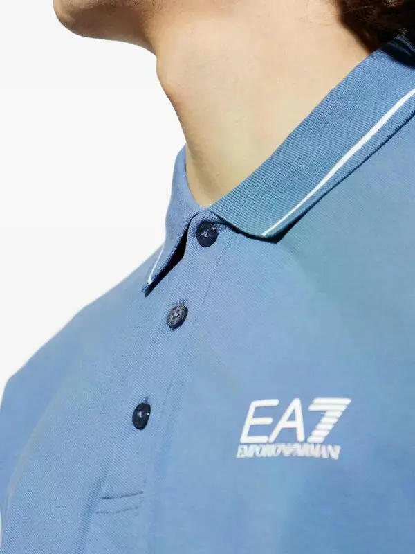EA7 Piped Logo Polo Shirt