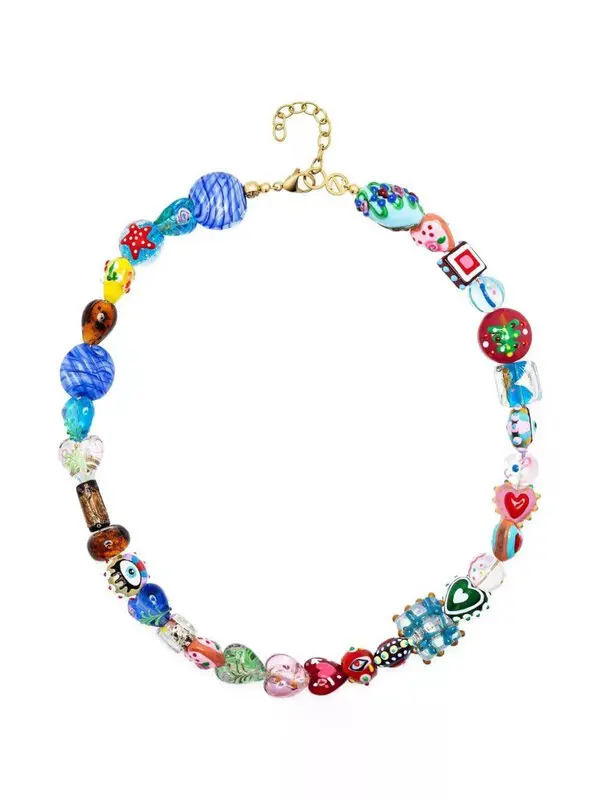 NIALAYA JEWELRY Beaded Necklace - Blue