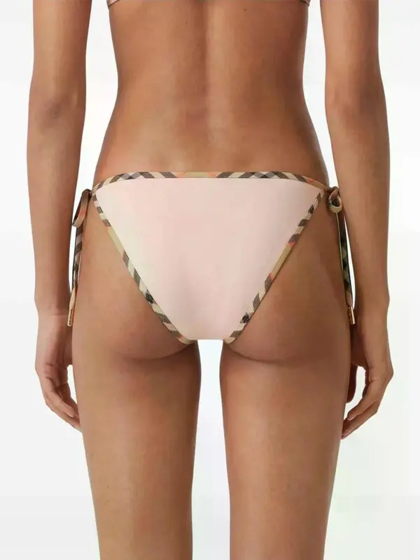 Burberry Check Trim Bikini Briefs - Pink