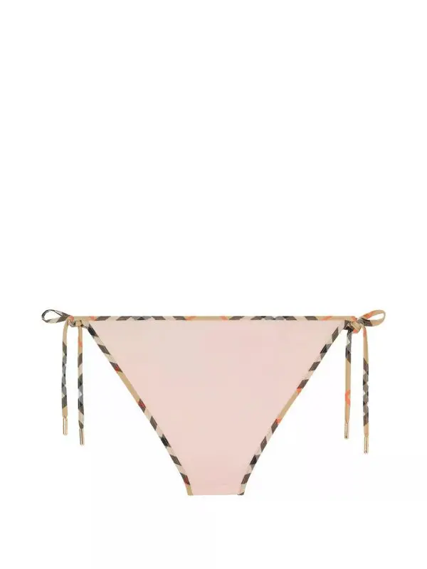 Burberry Check Trim Bikini Briefs - Pink