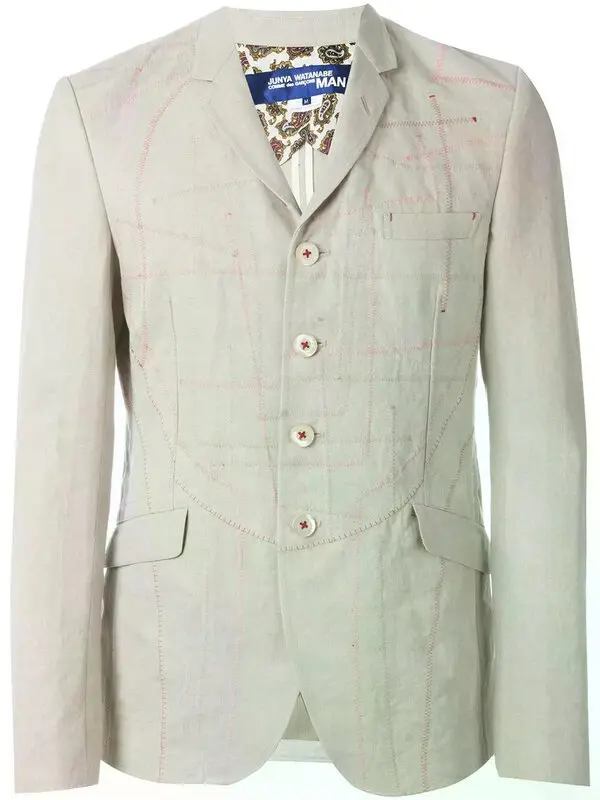 Junya Watanabe Stitch Detail Blazer - Neutrals
