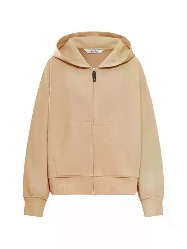 Max Mara Zip-up Hoodie With Drawstring